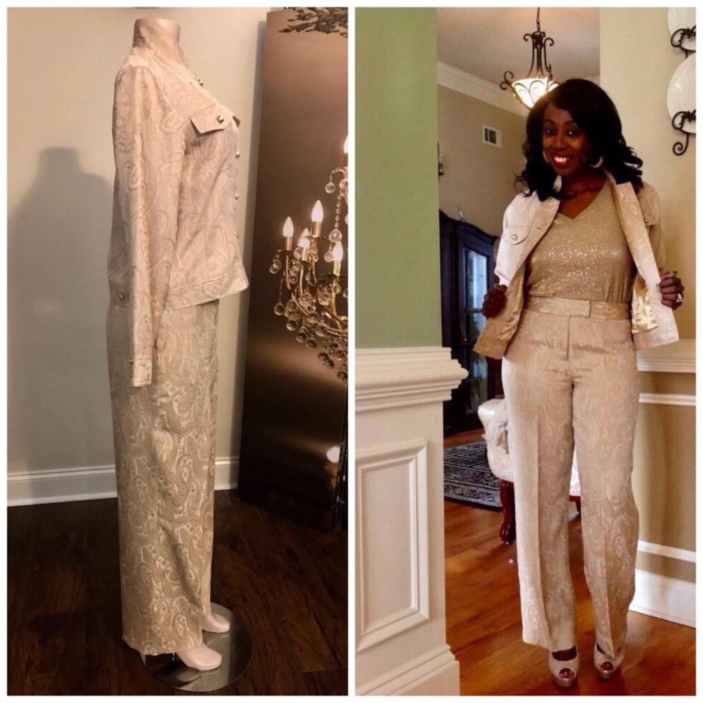 Marisa Christina 2p Jacket/Slacks. Set - Gem